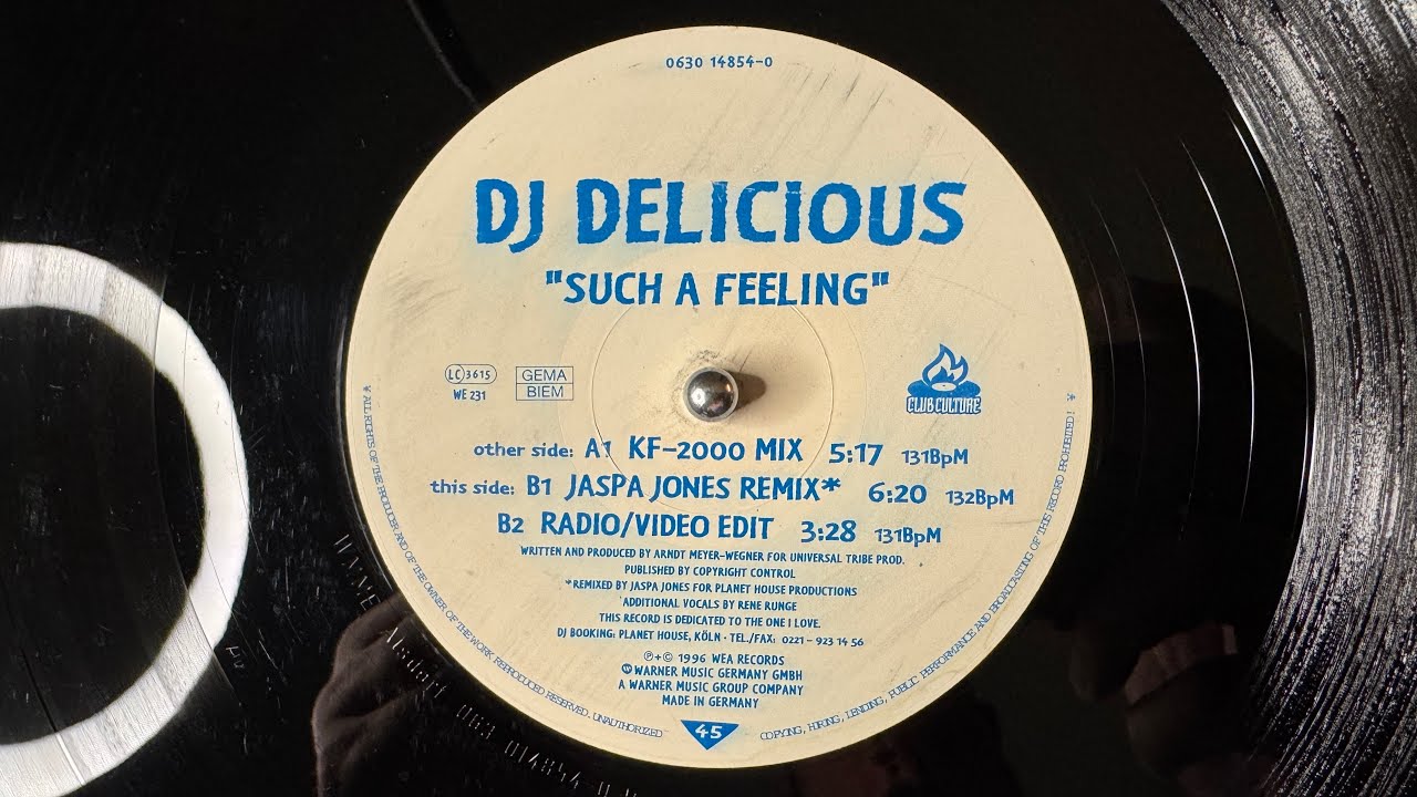 DJ Delicious – Such A Feeling (Jaspa Jones Remix) - Club Culture – 0630 ...