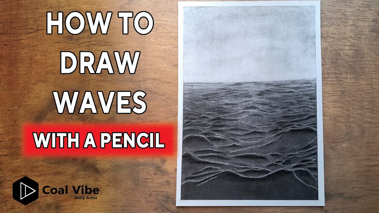Endless Waves: Drawing the Ocean in Charcoal - YouTube