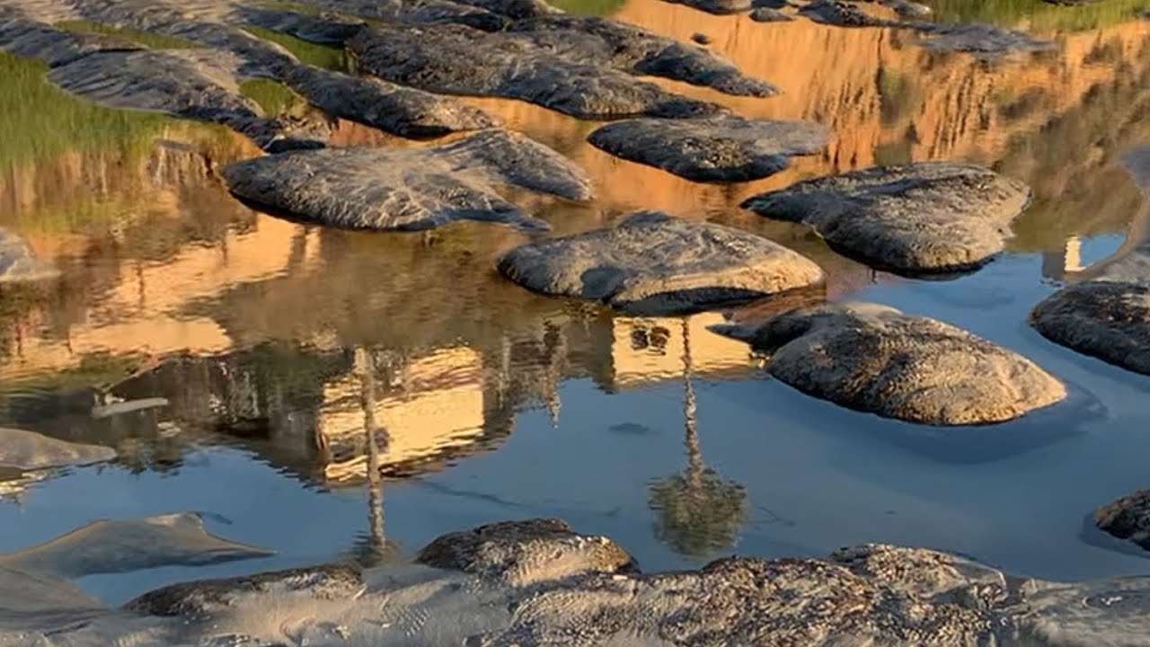 Sky Ride at King Tide Pools Coastal Textures Ocean Water Reflection ...