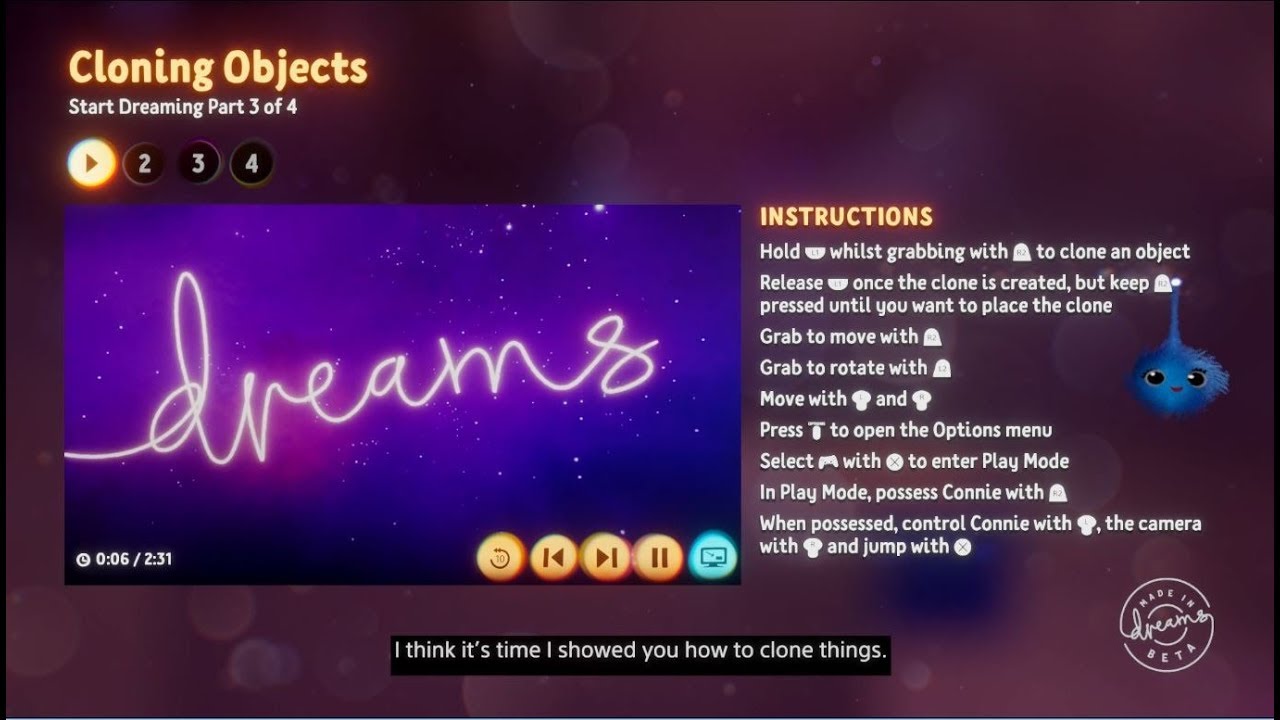 Dreams PS4 Beta Tutorials - Start Dreaming Part 3 - YouTube