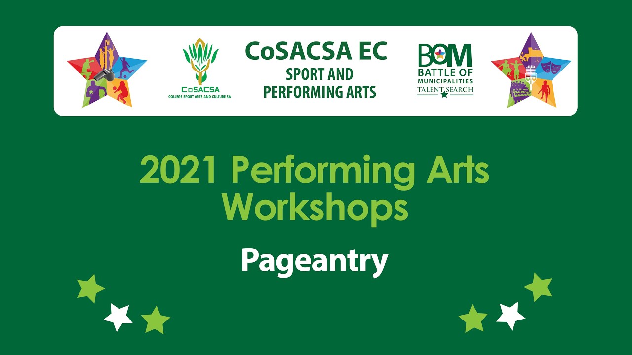2021 CoSACSA EC and BOM Workshop Pageantry - YouTube