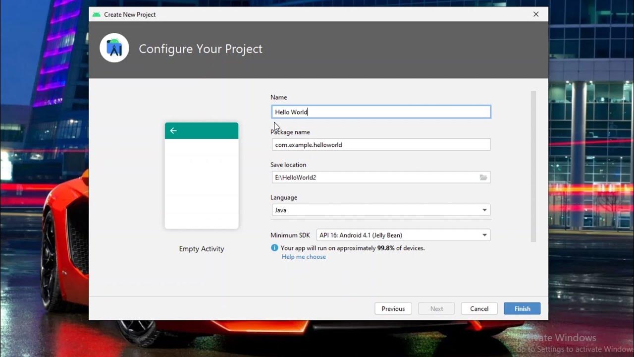 Create your first android app in android studio - YouTube