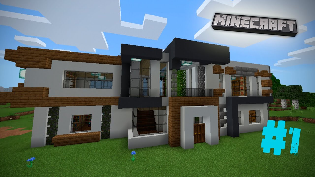 COMO HACER UNA MANSION MODERNA EN MINECRAFT | PARTE #1 - YouTube