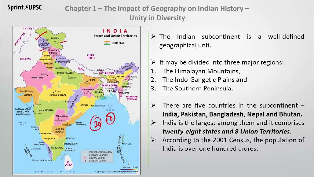 Tamil Nadu First Year Chapter 1 The Impact of Geography on Indian ...