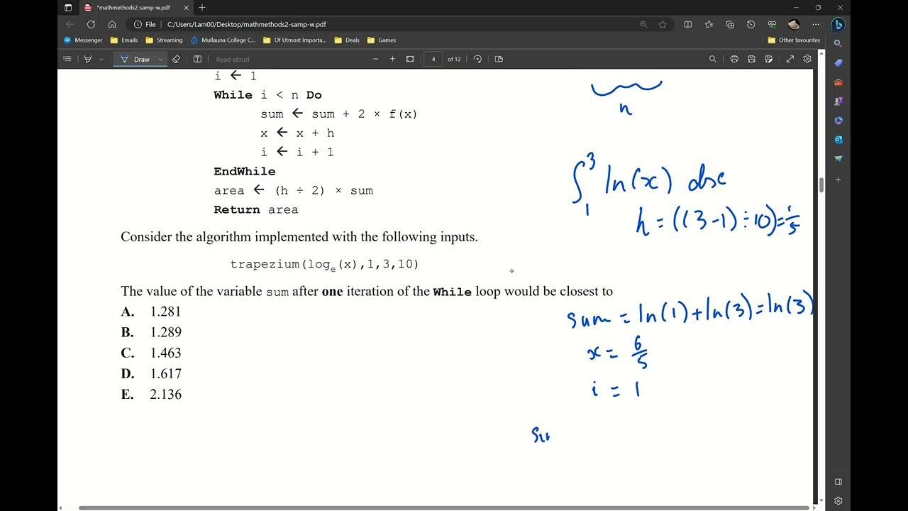 Pseudocode Sample Questions - YouTube
