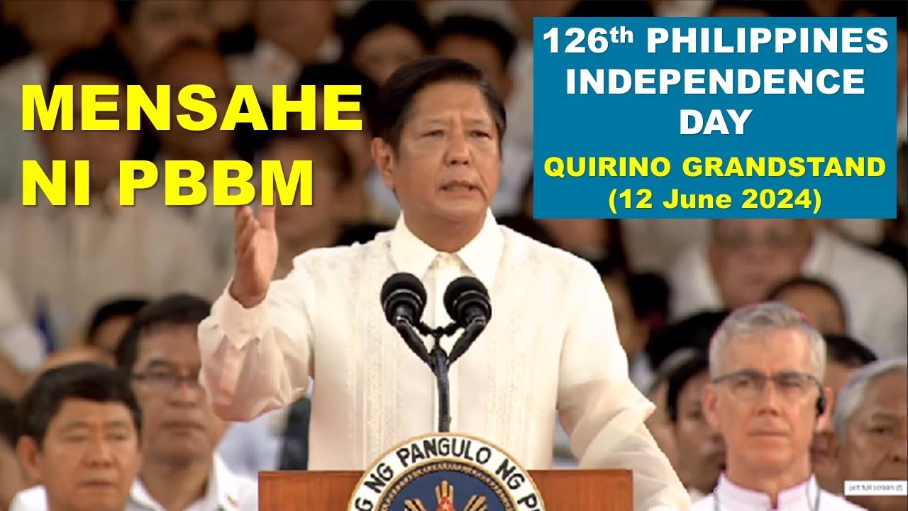 PBBM Speech | 126th Philippines Independence Day 2024 - YouTube