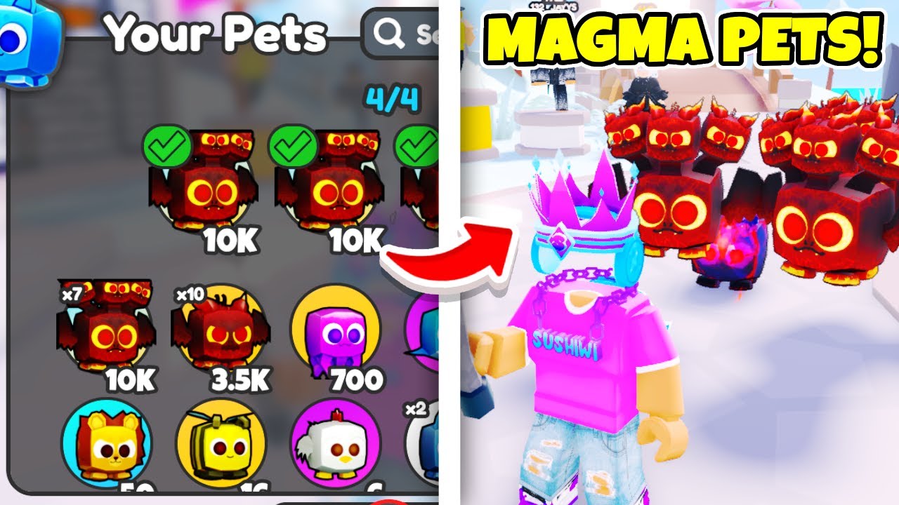 I Got Donated MAGMA PETS & Became OP In Pet Mine! (Roblox) - YouTube