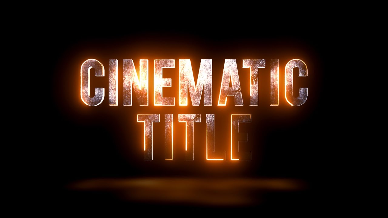 Cinematic Trailer Title Animation In After Effects After Effects Cinematic Trailer Title Animation In After Effects After Effects