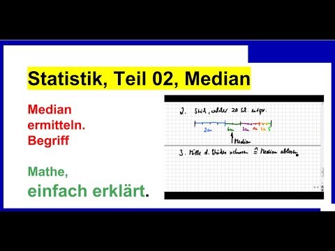 Statistik, Teil 02, Median ermitteln, Begriff einfach erklärt - YouTube