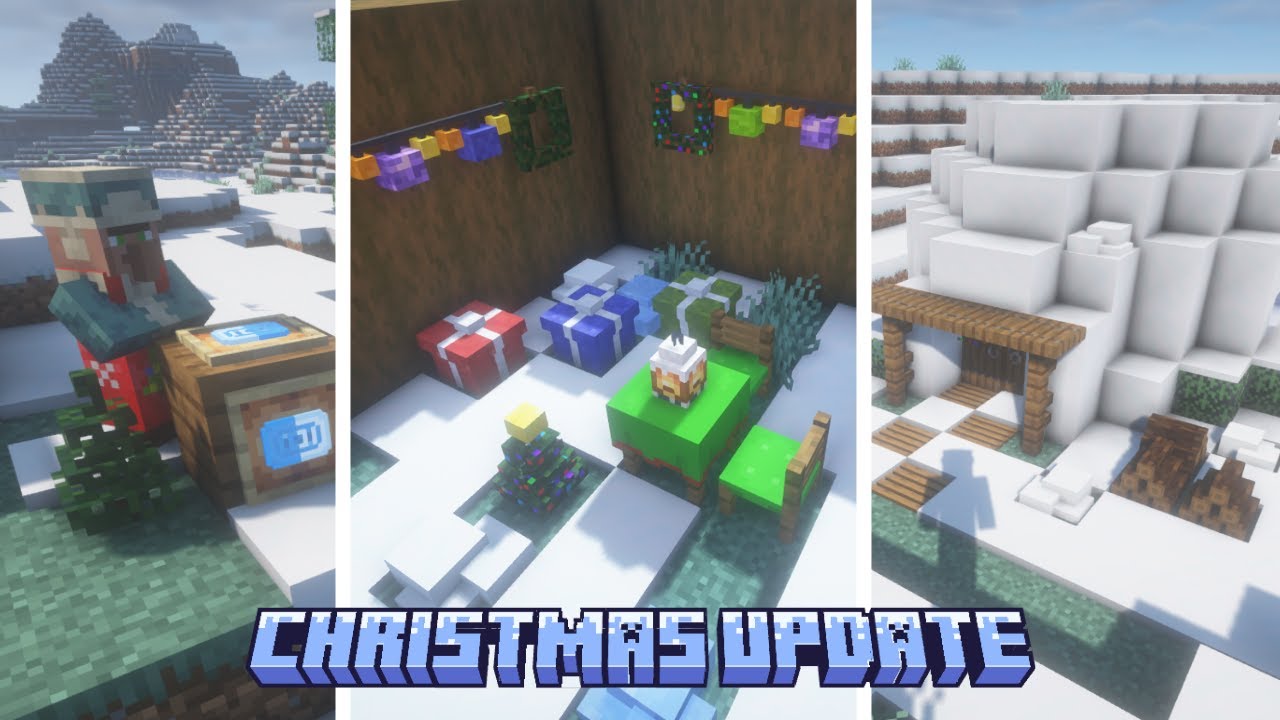 CHRISTMAS UPDATE for My Furniture Mod | Minecraft - YouTube