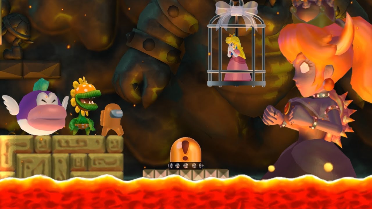 Every New DLC Character vs Fury Bowsette in New Super Mario Bros. Wii ...