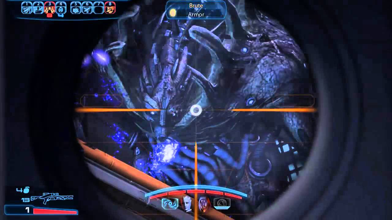 Mass Effect 3 - Horizon: Sanctuary Banshee and Brute Battle - YouTube