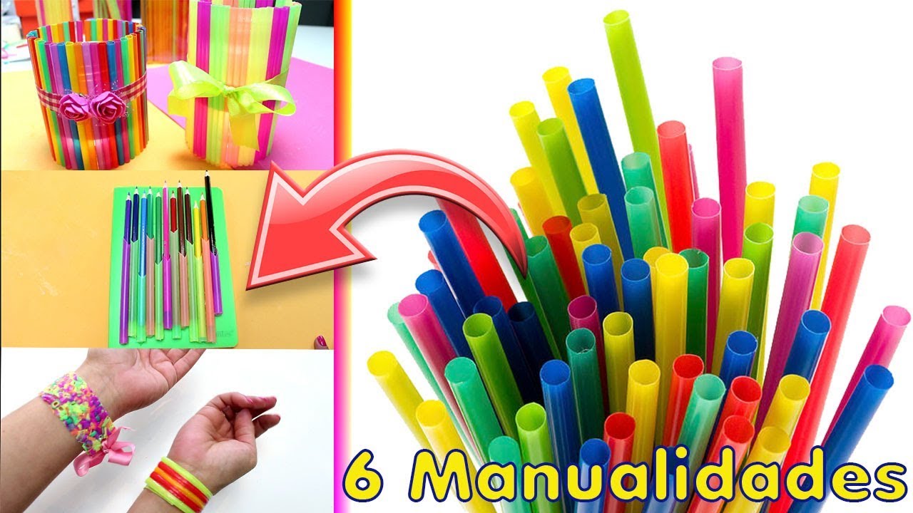 6 manualidades con pajitas o popotes