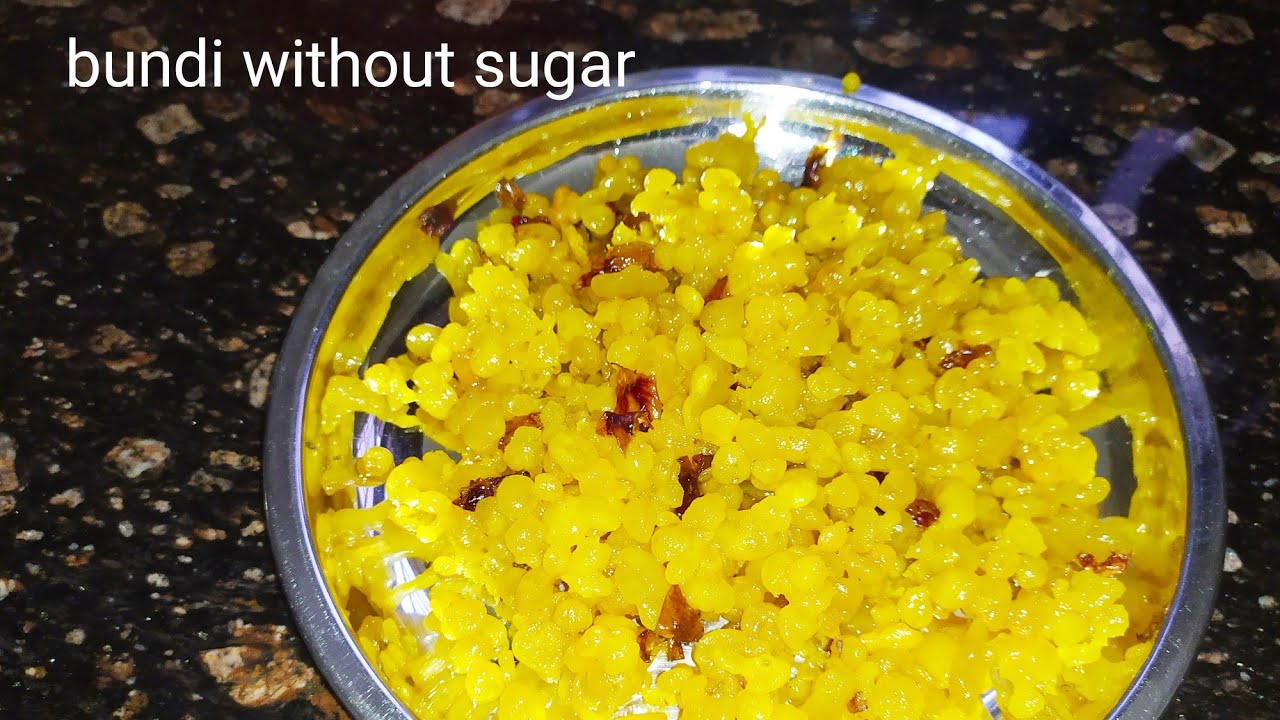 Bundi recipe without colour & without sugar - YouTube