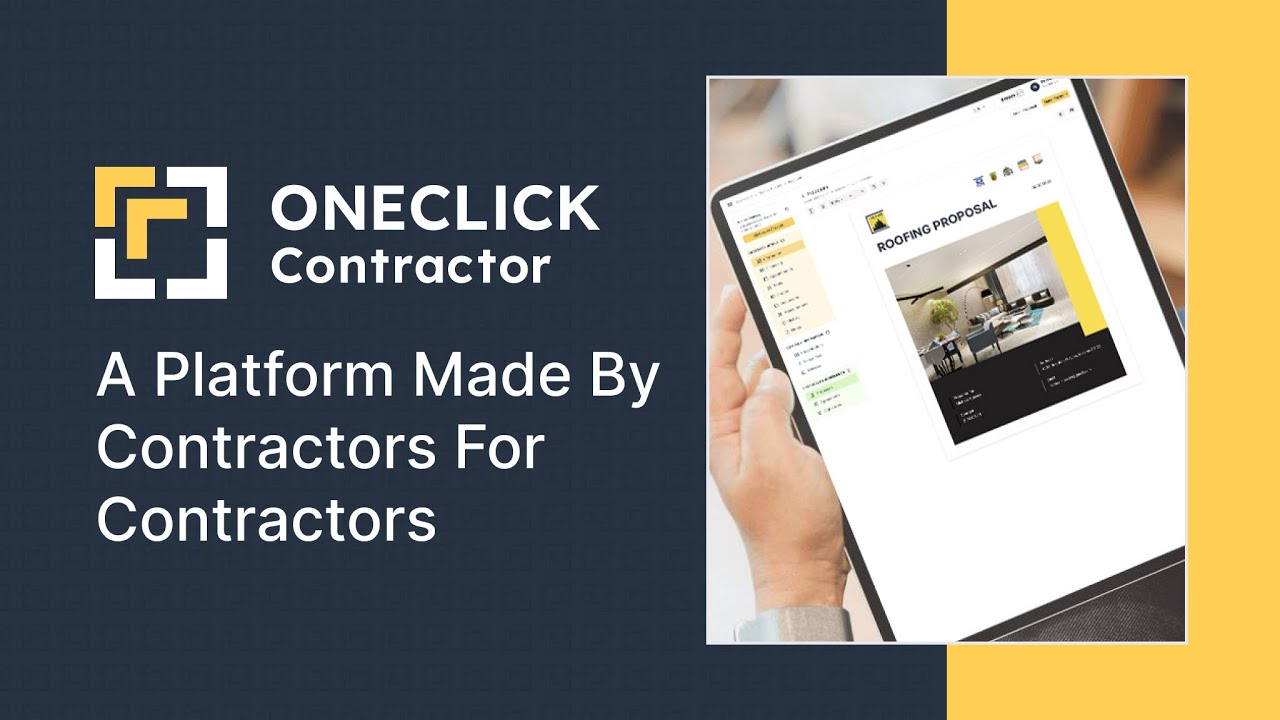 One Click Contractor: Home Remodeling Estimating Software - YouTube