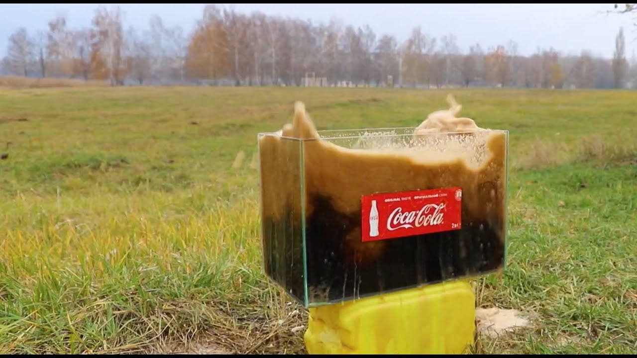WOw!!! Amazing!! Experiment Volcano from Coca Cola, Pepsi and Mentos ...