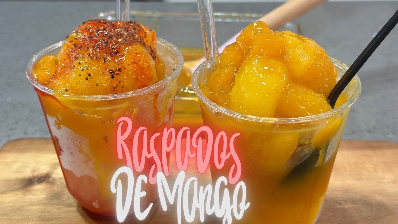 Raspados de mango natural - YouTube