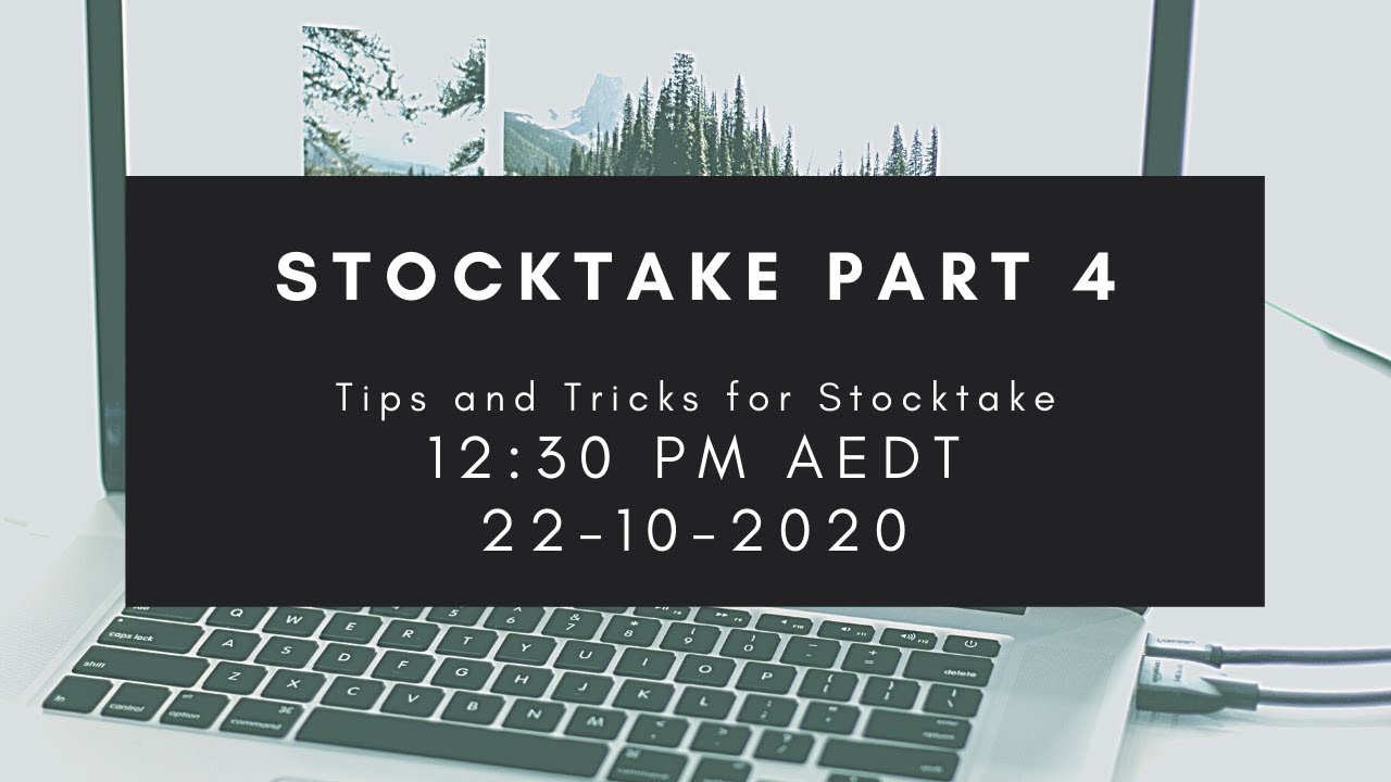 Stocktake Part 4: Tips and Tricks for Stocktake - YouTube