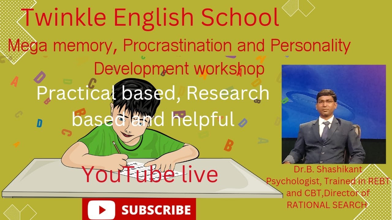 Twinkle English School . Mega Memory , Procrastination and Personality ...