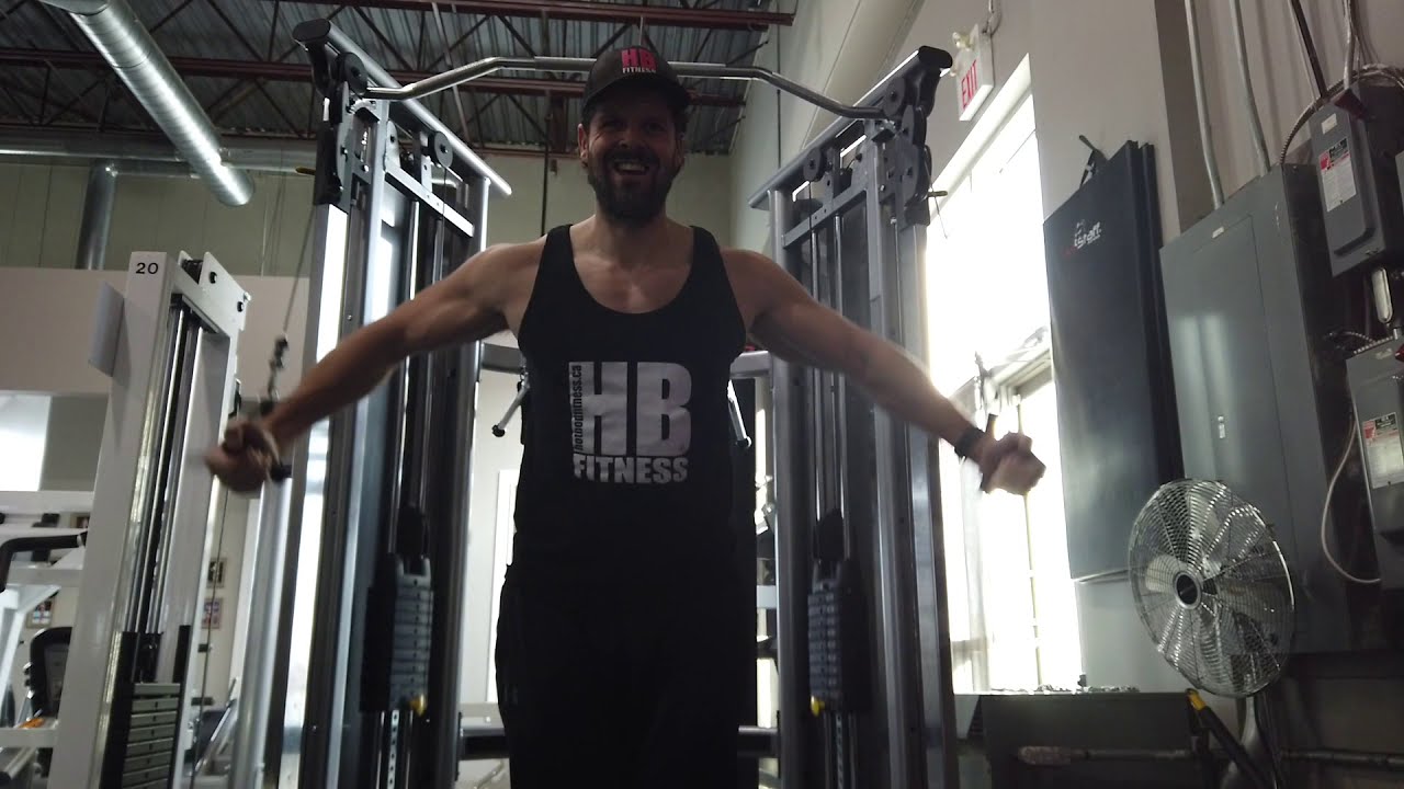 Exercise Library: High Pulley Cable Fly - YouTube