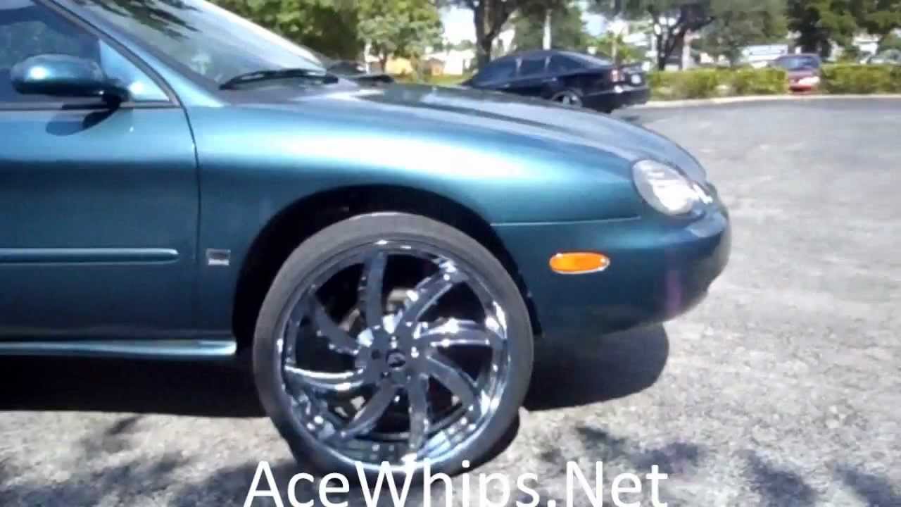 Arctic Customs- Ford Taurus on 24" Forgiatos - YouTube