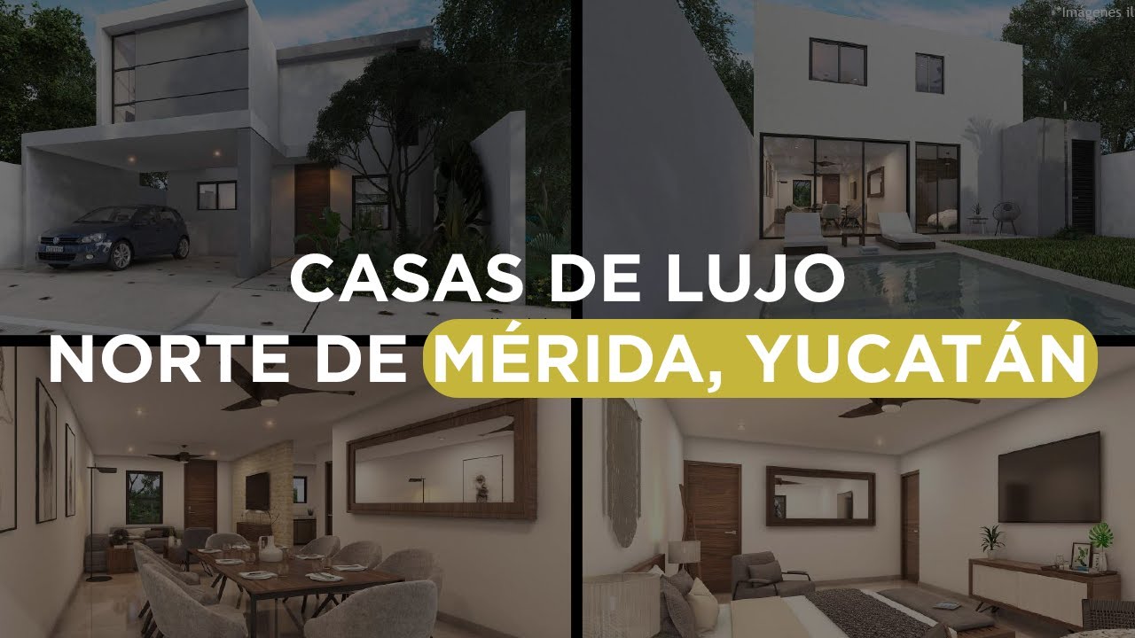 Casas de Lujo en el Norte de Mérida, Yucatán 🔹 - YouTube