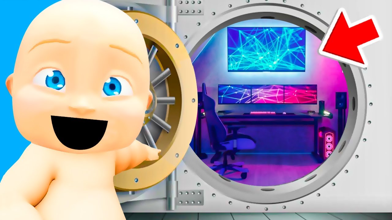 Baby Hides In SECRET GAMING ROOM... (Who's Your Daddy?) - YouTube