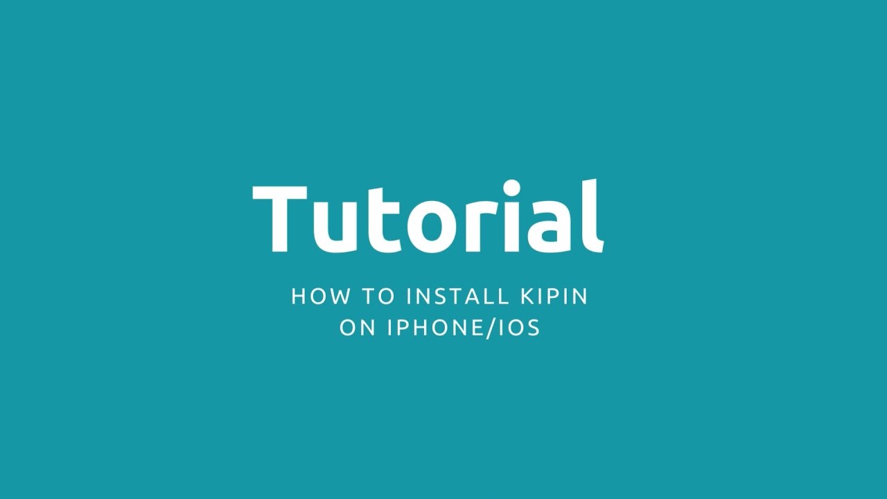 How to install Kipin on iPhone/iOS - Tutorial - YouTube