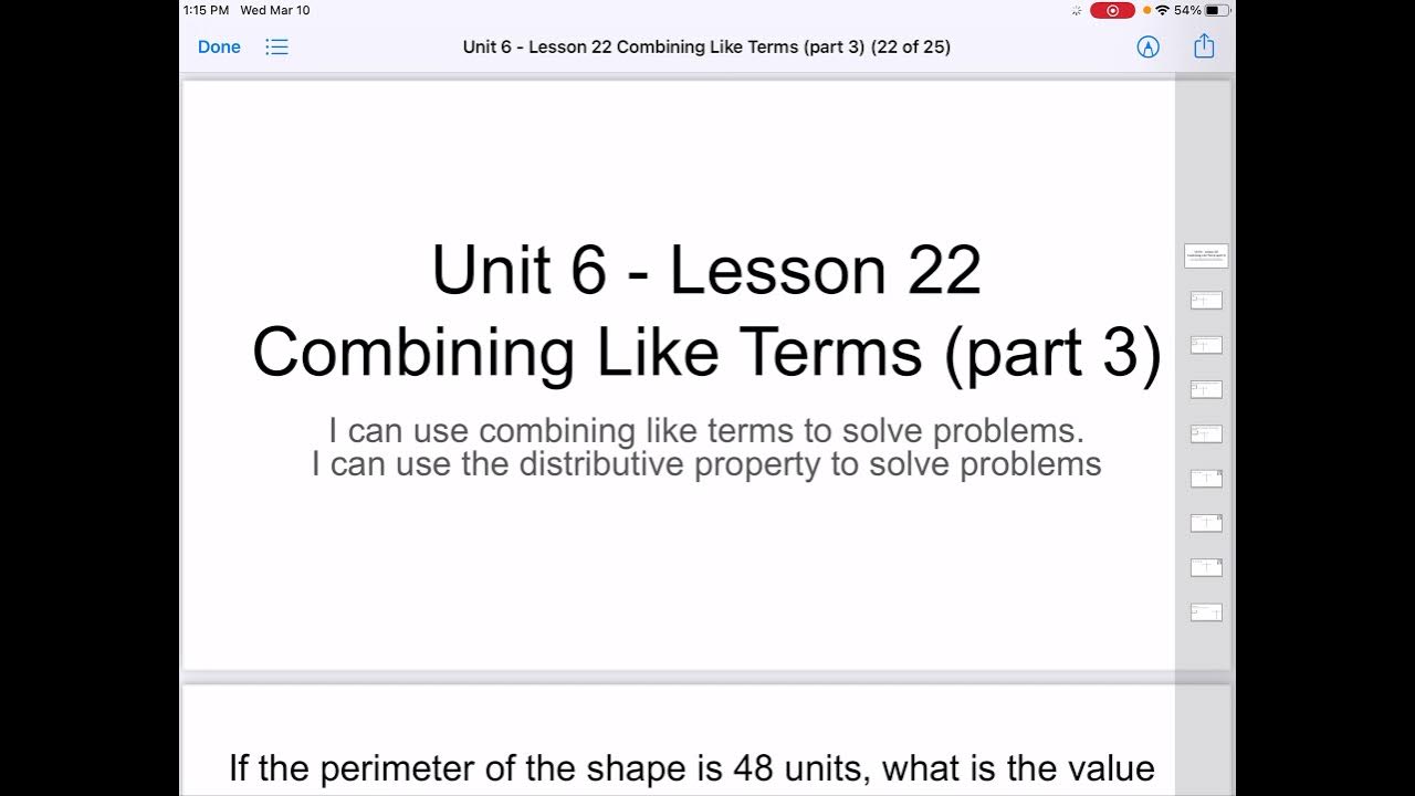 Unit 6: Lesson 22 - YouTube