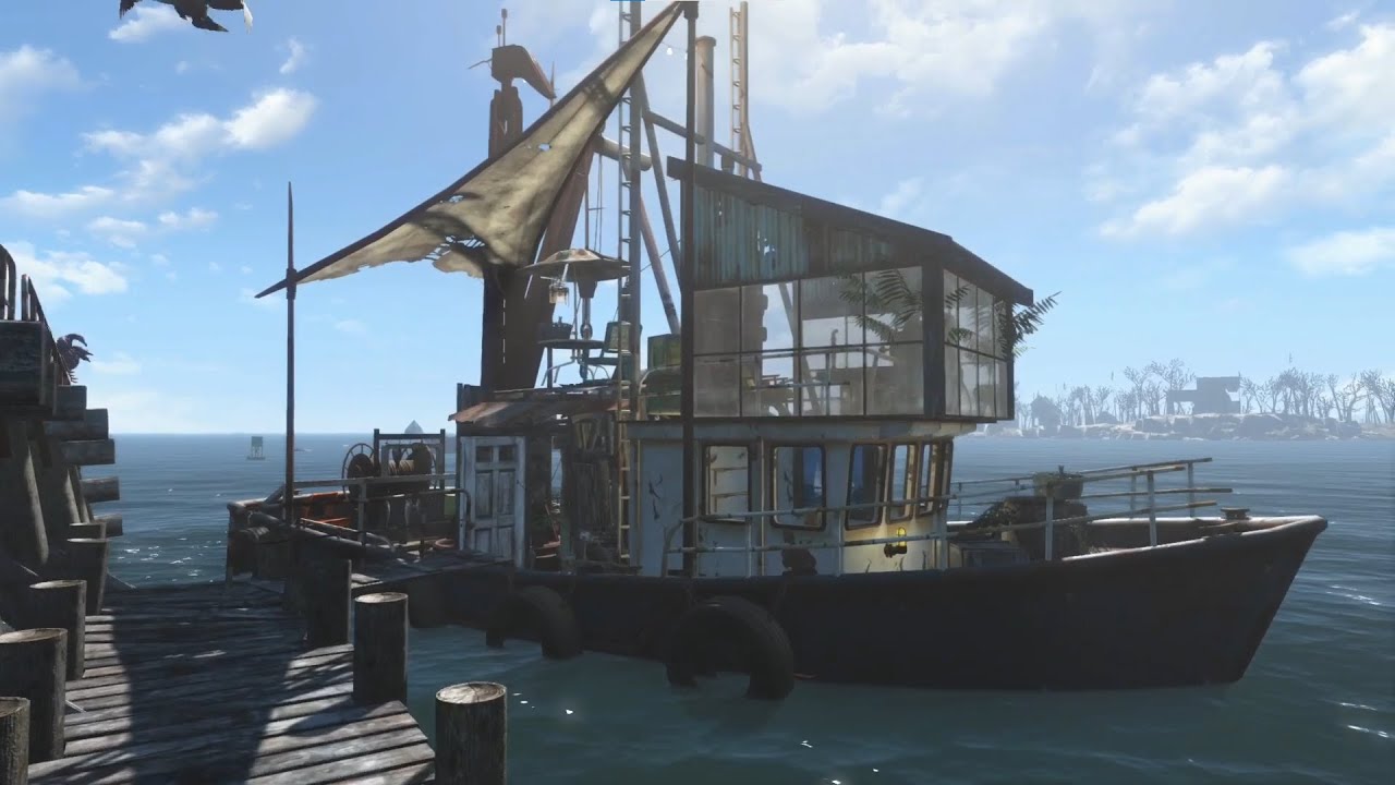 Fallout 4 - Kingsport lighthouse - House in the boat - NO MODS ...