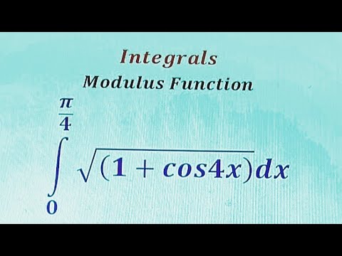 Definite integral of absolute value function (Part 47) - YouTube