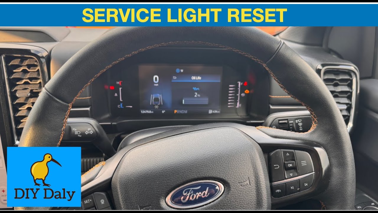 2023 Ford Ranger service light reset - YouTube