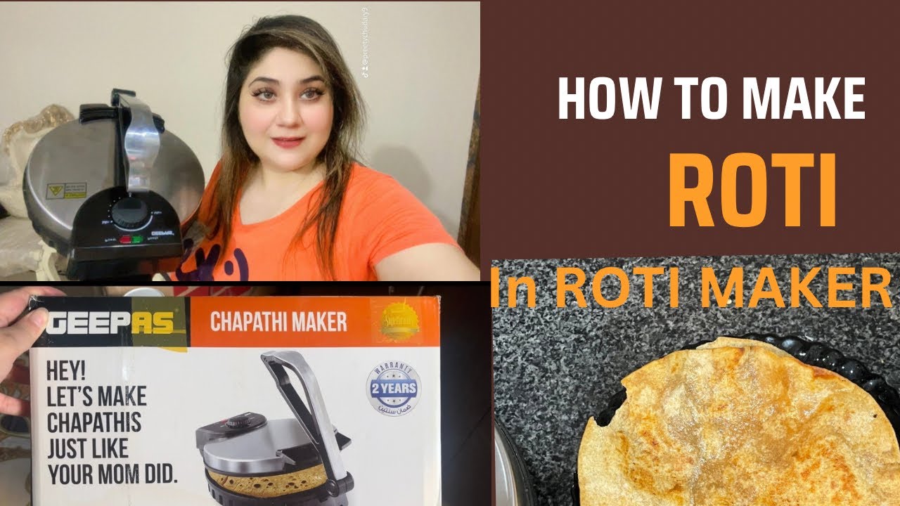 Geepas roti maker review/ How to make roti in roti maker/ roti machine# ...