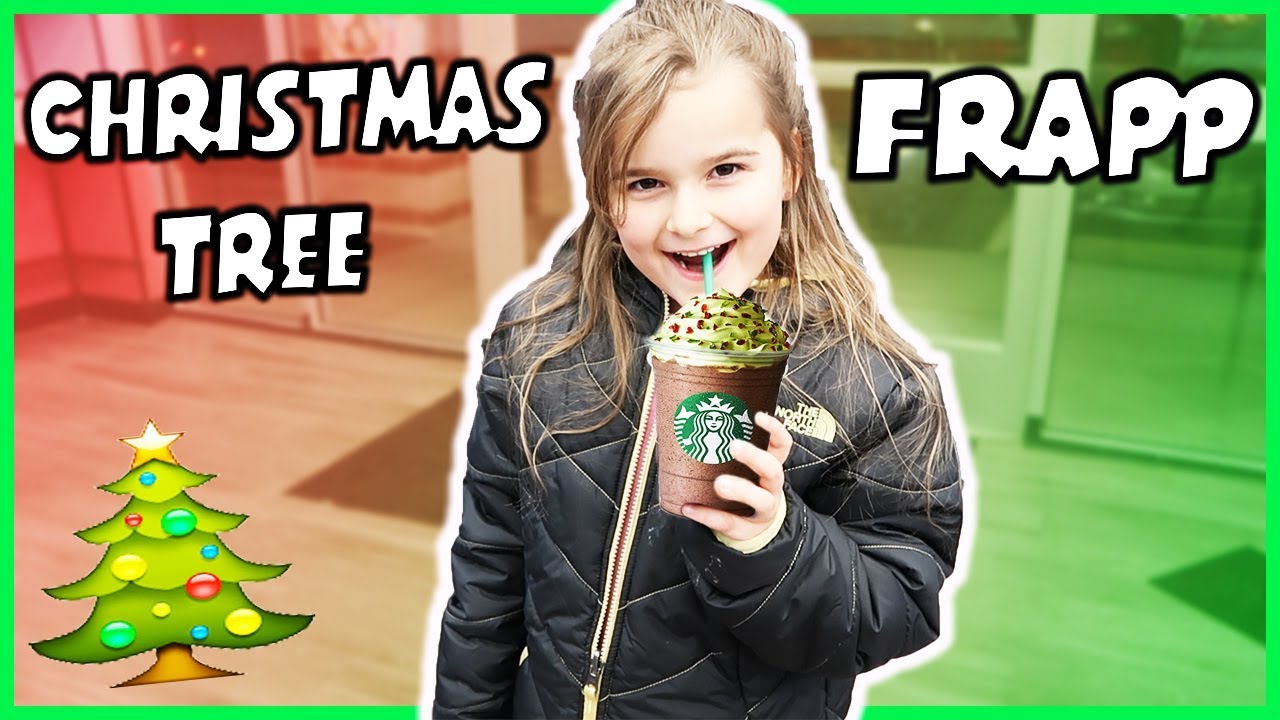 WE TRIED THE CHRISTMAS TREE FRAPPUCINO | JKrew - YouTube