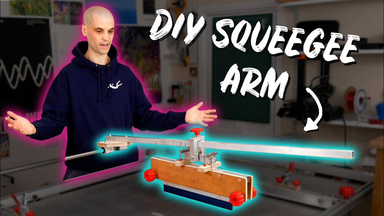 DIY Screenprint Squeegee Arm - YouTube
