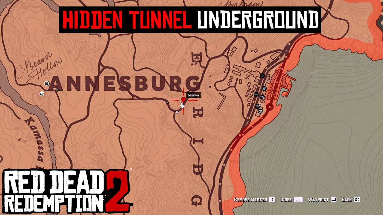 Most players never noticed this hidden tunnel underground - RDR2 - YouTube