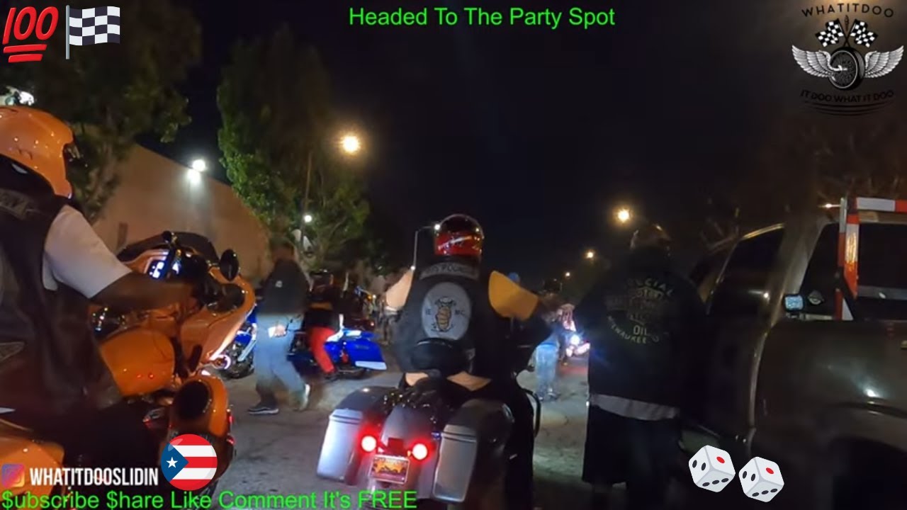 Harley Davidson Street Race Night It Was a Party Part 2 - YouTube