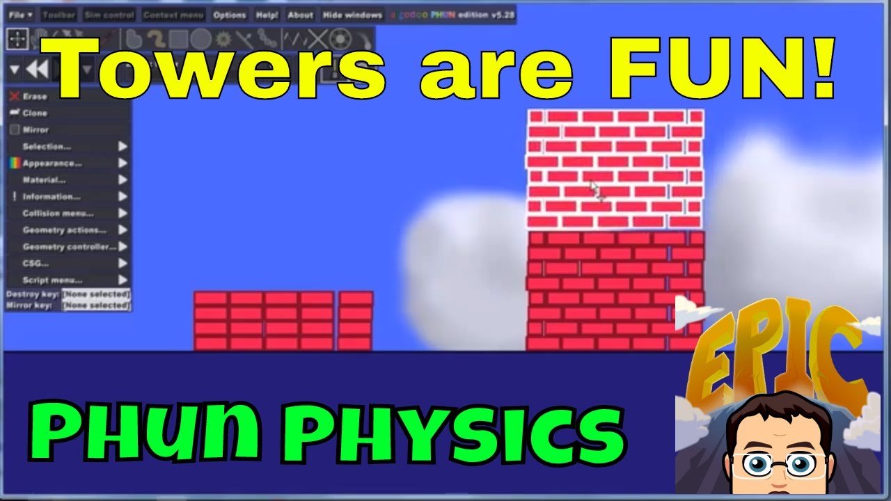 Towers in Physics are Fun! Here's Proof! Windows 10 Edition - YouTube