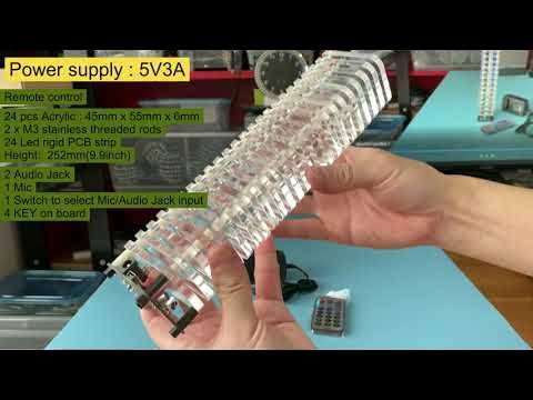 OpenBox : WS2812 RGB led Spectrum analyzer Demo Show of Larry.yy - YouTube