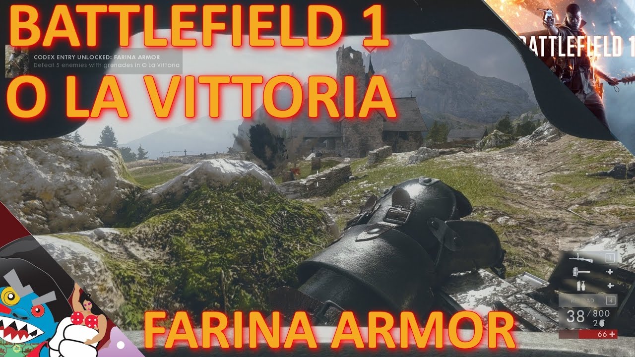 BF1: "O La Vittoria" Farina Armor Codex - YouTube