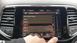 HOW TO CHANGE THE THEME IN A 2019 JEEP GRAND CHEROKEE
