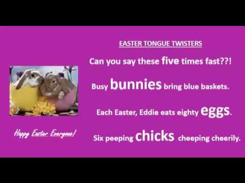 Easter Tongue Twisters - YouTube