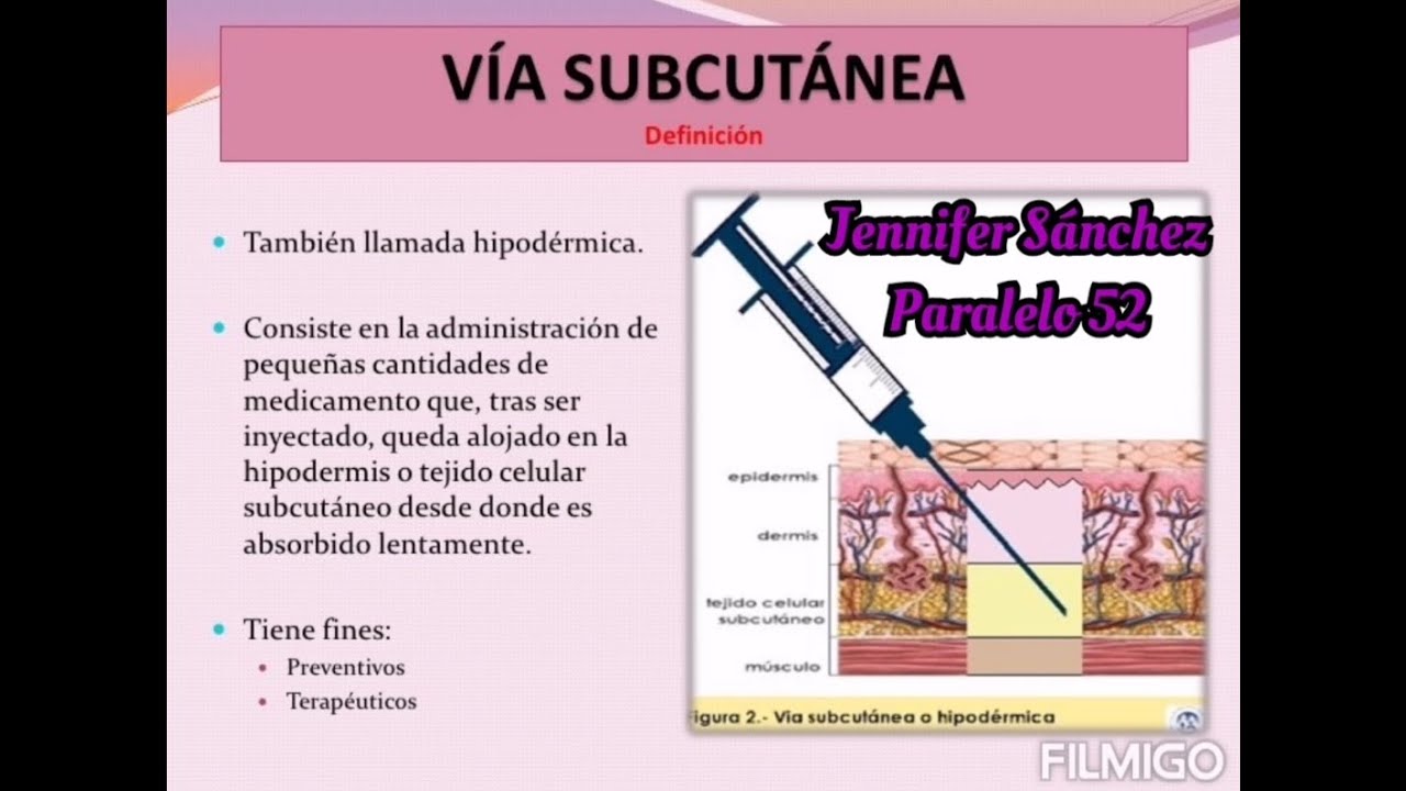 Administración de Medicamentos por vía subcutánea | Jennifer Sánchez ...