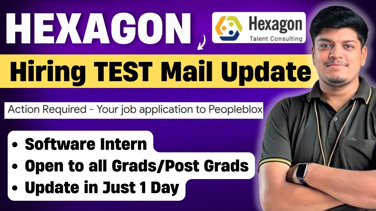 🔥Hexagon Hiring Test Updates | Update in Just 1 Day | Software Intern ...