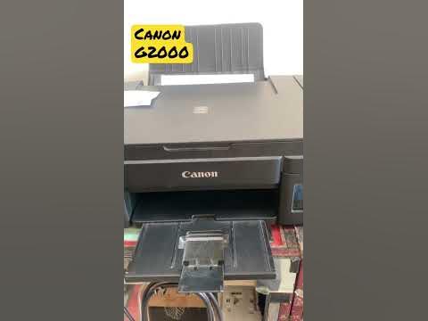 Canon G2000 how to manual nozzle check and deep cleaning #shorts - YouTube