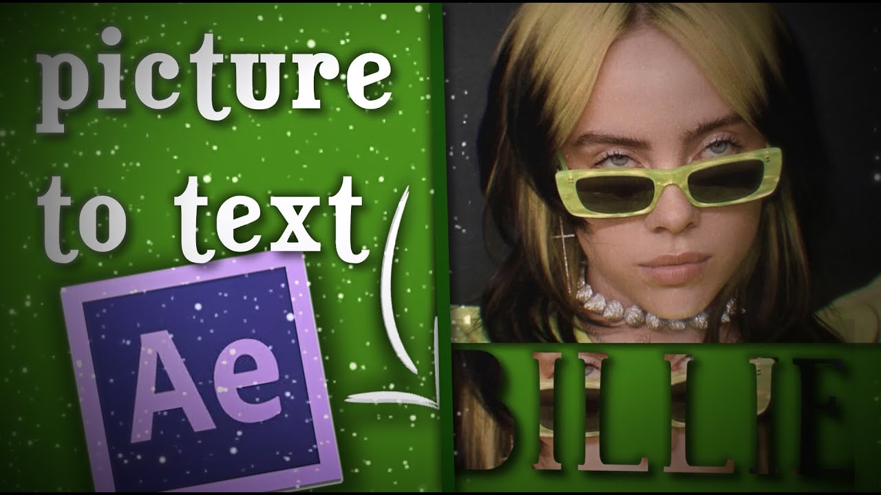 picture to text transition | after effects tutorial - YouTube
