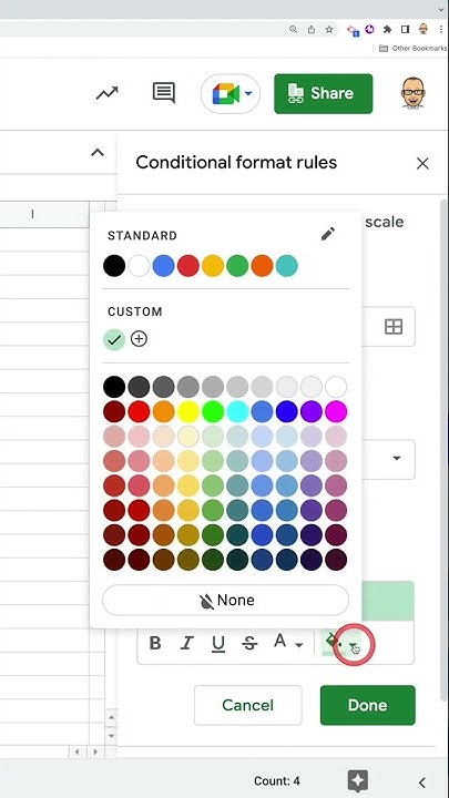 Use Conditional Formatting in Google Sheets #shorts - YouTube