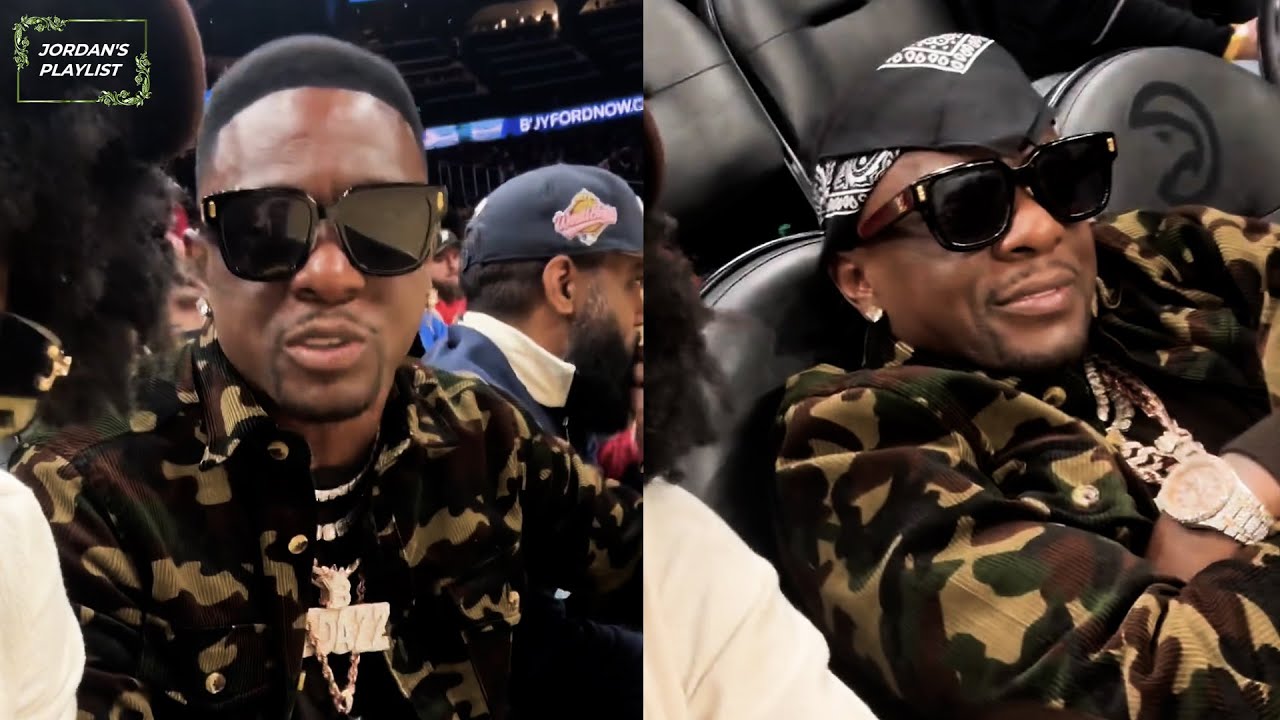 Boosie Actin' A Fool With Skoob At Atlanta Hawks Game (HD) They Was ...