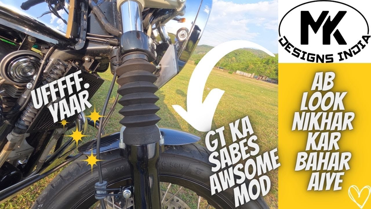 Custom short front fender / mud guard for Continental GT 650 by MK ...