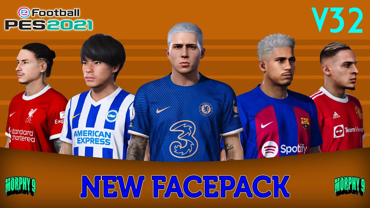 PES 2021 | NEW FACEPACK V32 CPK & SIDER VERSION | FACED MIXED - YouTube